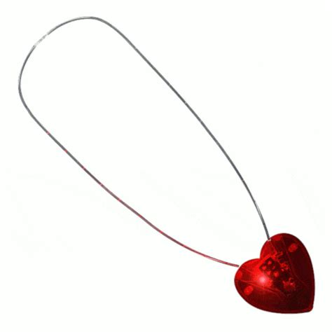 Magic Matts Brilliant Blinkys Products Red Heart Necklace Heart