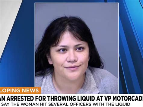 Woman Arrested For Throwing Red Liquid At Kamala Harris Motorcade In