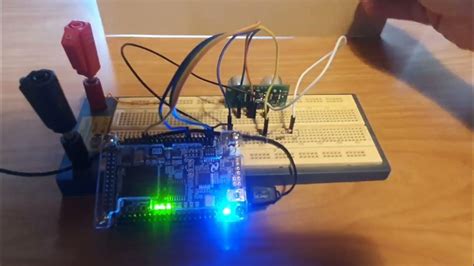 Fpga Srf05 Ultrasonic Sensor With Altera De0 Nano Board Youtube