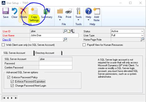 Dynamics GP Tips Tricks User Setup Boyer Associates