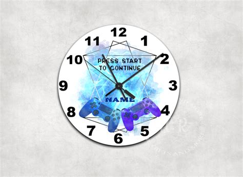 Personalised Game Controller Clock Made By Mums