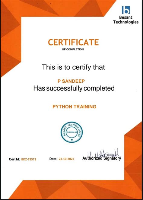 Sandeep P On Linkedin Python Besanttecnologies