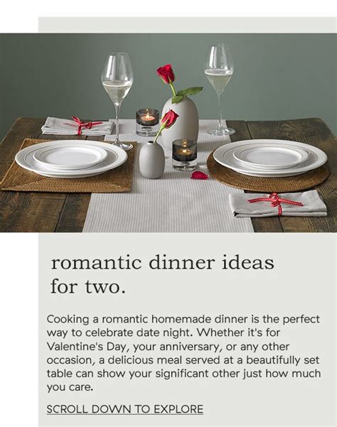 Romantic Dinner Table Setup