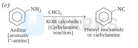 The Product Formed When Aniline Is Treated With Chloroform In The Presence Of Koh Alcoholic Is