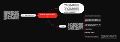 病理生理 疾病的经过和转归 思维导图模板 Treemind树图