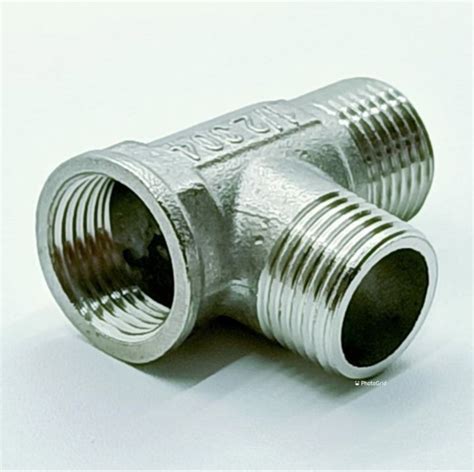 Tee Drat Luar Dalam 12 Inch Stainless Nepel T Kran Stanlis Steel Sus