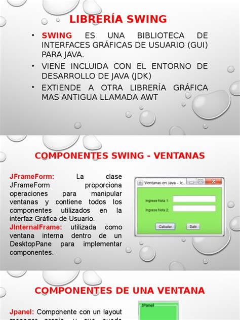 Librería Swing Pdf Ventana Informática Java Lenguaje De
