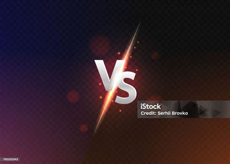Vs 배경 비교 스포츠와 싸움 경쟁에 대 한 편지 대 로고 대 벡터 일러스트입니다 권투 스포츠에 대한 스톡 벡터 아트 및 기타
