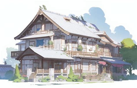 一軒家イラスト No 24201122｜無料イラスト・フリー素材なら「イラストac」