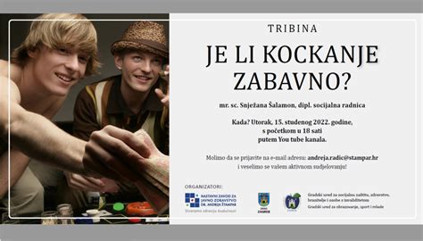 Tribina Je li kockanje zabavno Osnovna škola Rapska
