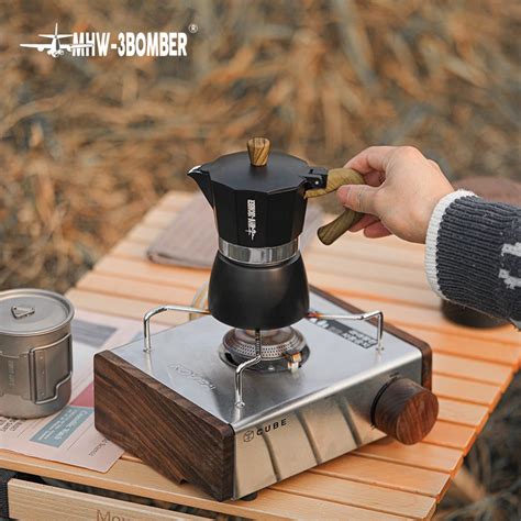 에스프레소 메이커 모카 포트 클래식 이탈리아 및 쿠바 카페 양조용 도구 카페테라 빈티지 나무 손잡이 홈 바리스타 액세서리 Aliexpress