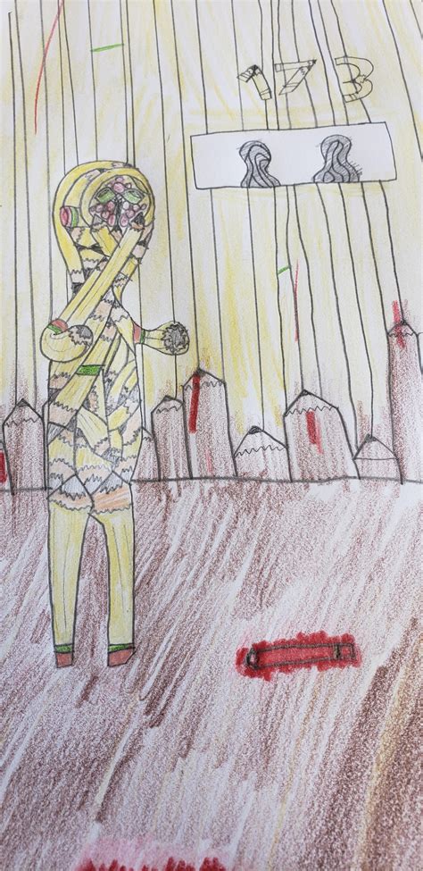 Scp 173 Pencil Drawing For Art Class Rscp