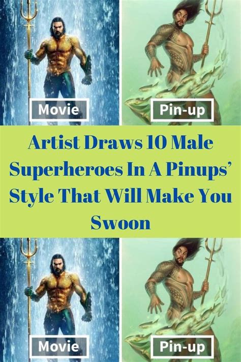 Artist Draws 10 Male Superheroes In A Pinups Style That Will Make You