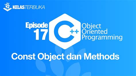 Belajar C Oop 17 Const Object Dan Member Functions Youtube