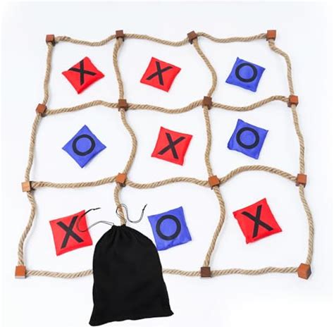 Duoliybc Giant Tic Tac Toe Outdoor Games Bean Bag Toss Outdoor Games
