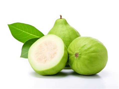 premium ai image a guava isolated on a white background