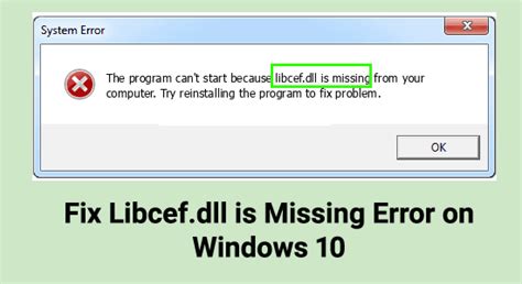8 hacks to fix libcef dll is missing error on windows 10