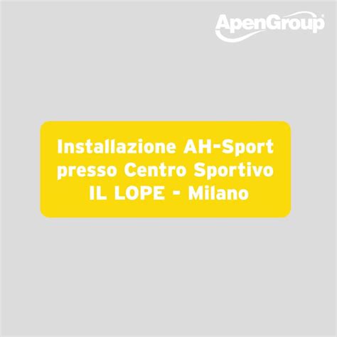 Apen Group Spa On Linkedin Ah Sport