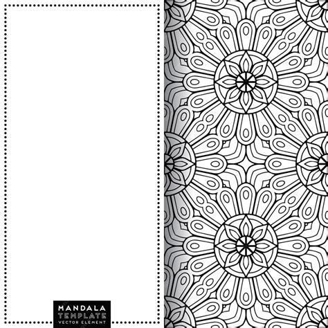 Plantilla De Patrón De Mandala Ornamental Vector Premium