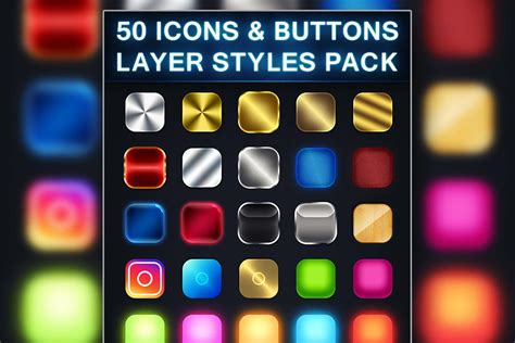 Photoshop Icon Styles Pack Free Download - Creativetacos