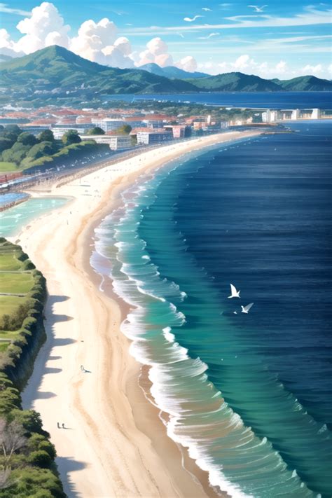 The View Above The Beach Free Ai Image Tensorart Tensorart