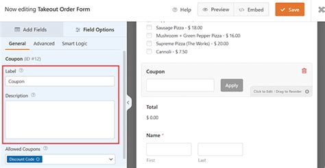 how to add a coupon code field to your wordpress