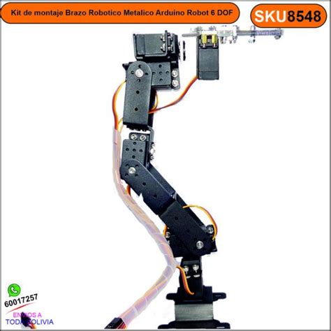 Kit De Montaje Brazo Robotico Metalico Arduino Robot DOF Altura Cm Solo Brazo
