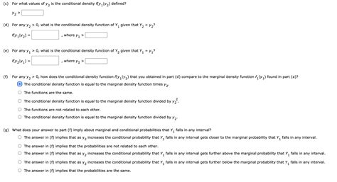Solved Let Y1 And Y2 Have The Joint Density Function Fly 1