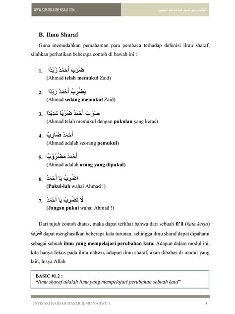 Dasar Ilmu Nahwu Ismail Rao Kaca 12 PDF Online PubHTML5
