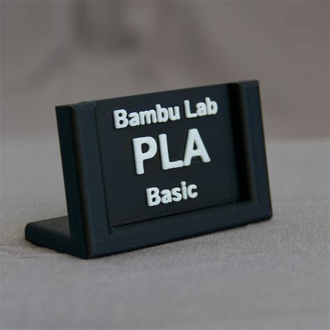 Label Stand With Swappable Labels By Raymanengland Download Free Stl