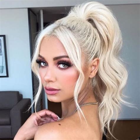 High Ponytail Hairstyles With Bangs