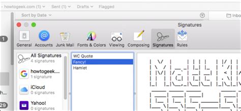 how to create and modify signatures in apple mail on macos