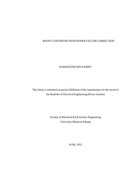 Pdf Boost Converter With Power Factor Correction · 11 Project Introduction A 3 Phase Ac