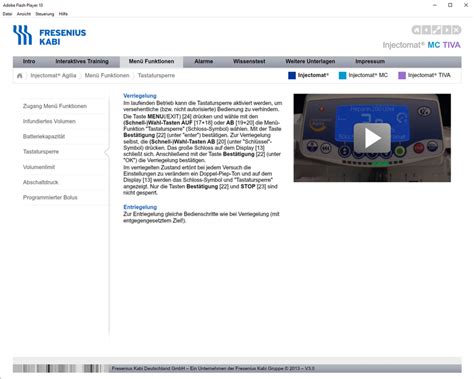 Screenshot Of The Chapter Men Funktionen Menu Functions The
