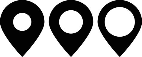 location map pointers set map pin pointer gps location icon set
