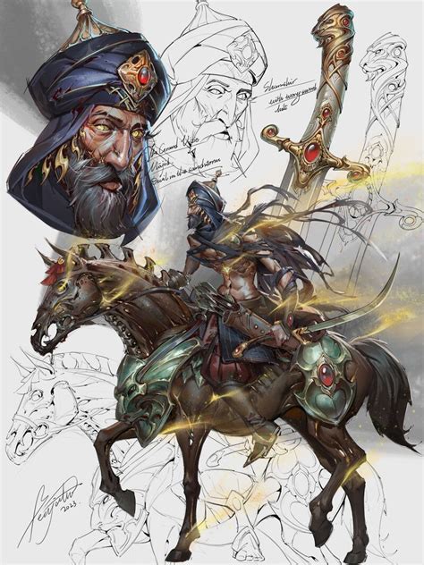 Artstation Grand Vizie Majid Devil Of The Sandstorm Wenmo Zhang