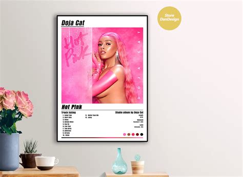 Doja Cat Hot Pink Album Cover Poster Etsy