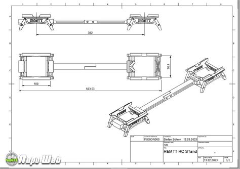 Napoweb Rc Hemtt Ständer 3d