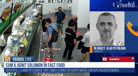 GÂNDUL LIVE Jurnalistul Vlad Petreanu despre cei doi deputați PSD amendați la șaormerie