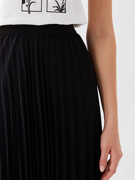 Womens Pleated Skirt With Elastic Waist W36990z8 Cvl W36990z8 Cvl