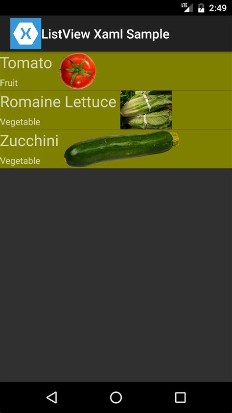 Xamarin Forms Listview Sample Custom Cells Code Samples