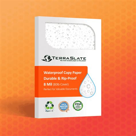 Waterproof Paper And Durable Office Supplies For Any Environment