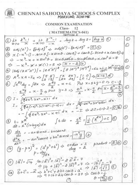 Cssc Class 12 Math Ms Paper 3 Pdf
