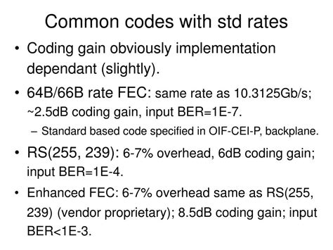 ppt 10gb s epon fec coding gain vs power budget powerpoint