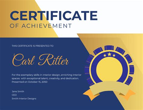 Free Certificate Design Template To Edit Online