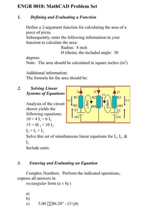 Solved Engr 0018 Mathcad Problem Set 1 Defining And