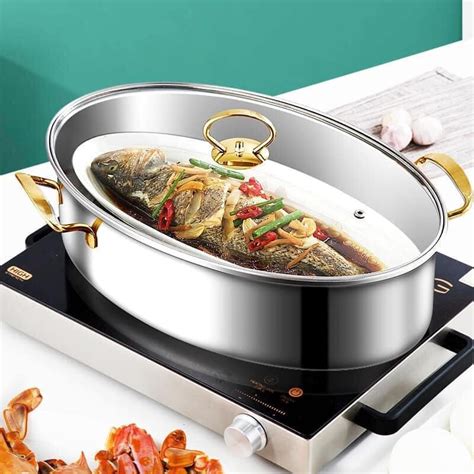 Nồi Inox Dẹt Hấp Cá Shopee Việt Nam