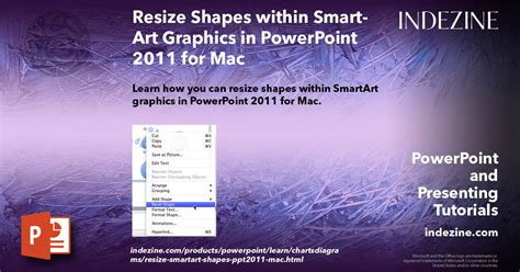 Resize Shapes Within SmartArt Graphics In PowerPoint For Mac