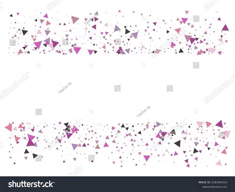 Triangle Explosion Confetti Broken Glass Explosive Stock Vector