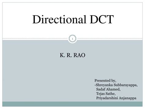 ppt directional dct powerpoint presentation free download id 6826355